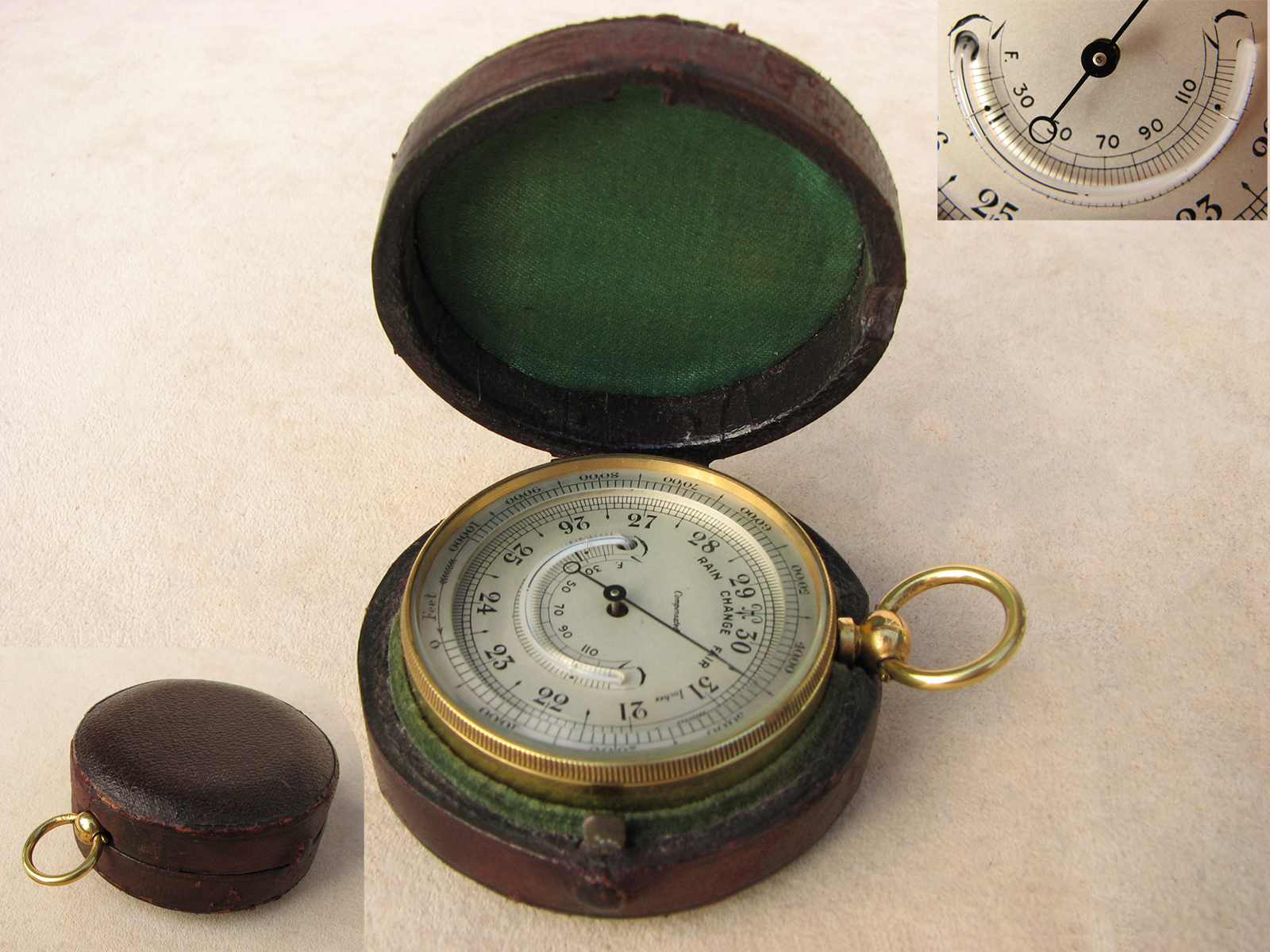 Scientific Collectables for Late 19th century pocket barometer with ...
